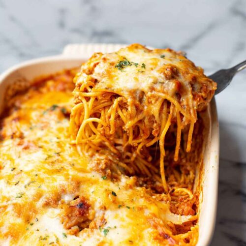 Baked Spaghetti – Easy, Cheesy, Comfort in 1 Dish